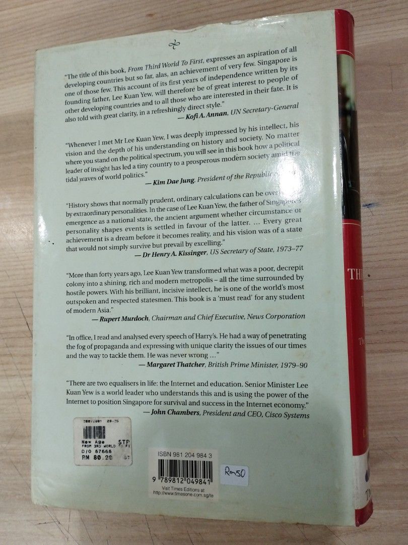 (ENG) Memoirs of Lee Kuan Yew : From Third World To First , The ...