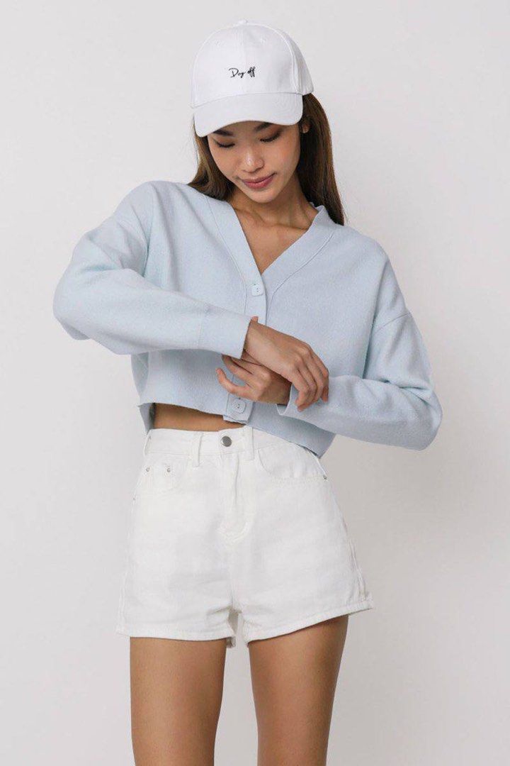 Euphoria Cardigan in Baby Blue, Women's Fashion, Coats, Jackets and ...