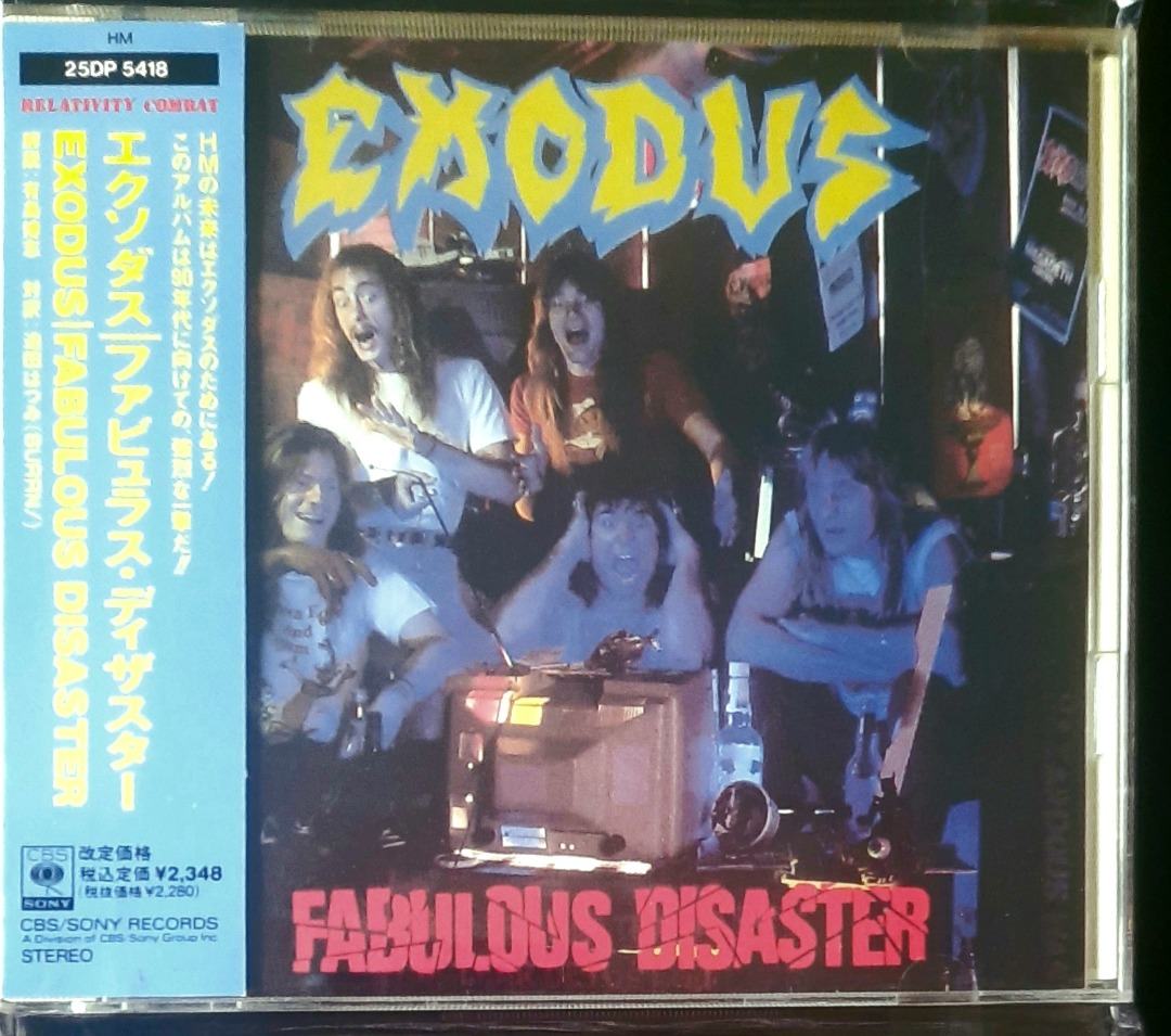 Exodus – Fabulous Disaster 25DP 5418 (Japanese Used CD. 1989 Pressing ...
