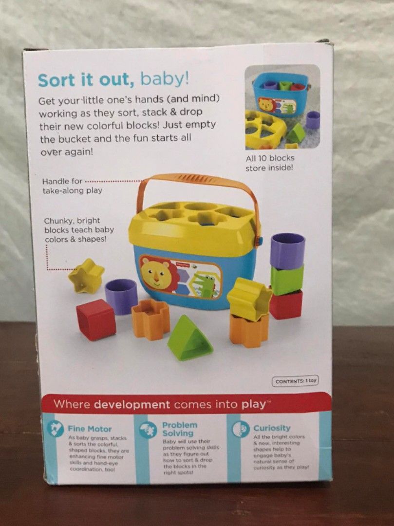 Fisher-Price Infant Baby's First Blocks, Babies & Kids, Infant Playtime on Carousell