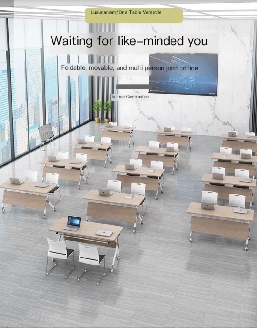 "FlexiTable: Folding Training Table for Dynamic Workspaces", Furniture & Home Living, Furniture ...