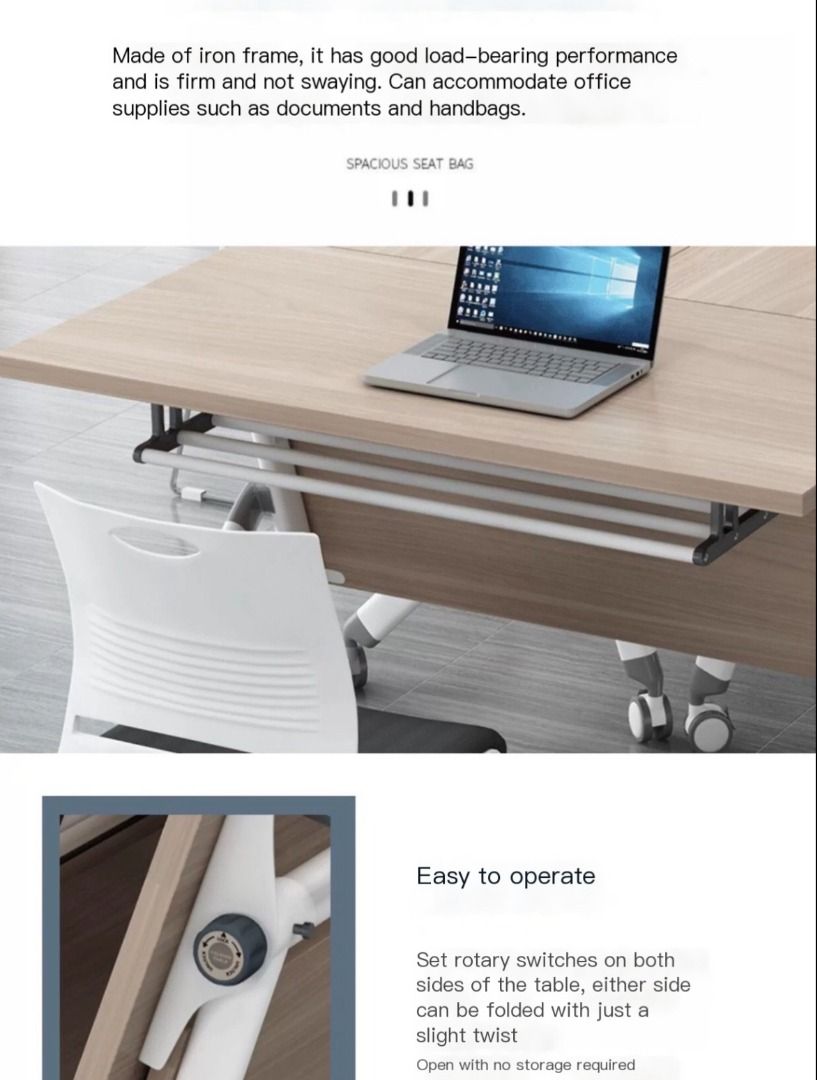 "FlexiTable: Folding Training Table for Dynamic Workspaces", Furniture ...