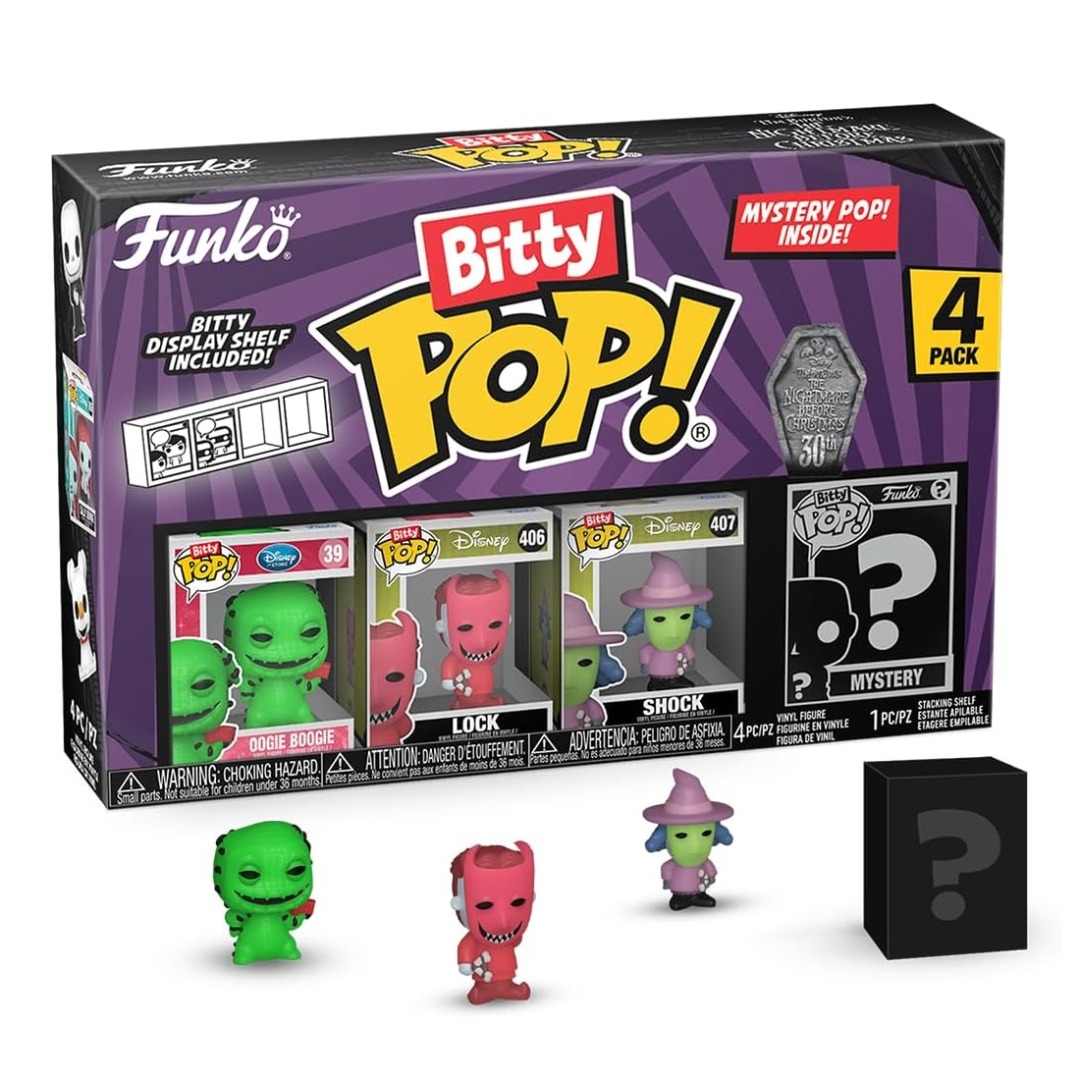 [Free Delivery] Funko Bitty POP! The Nightmare Before Christmas 4-Pack ...