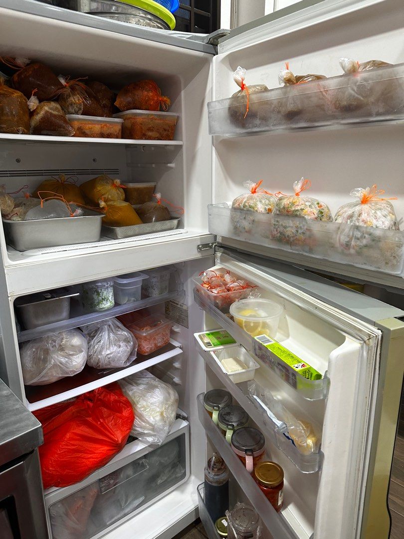 Fridge and food stall display, Furniture & Home Living, Bathroom ...