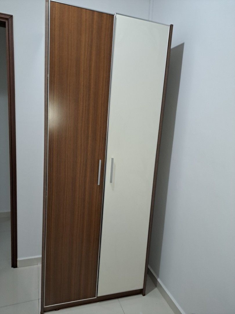Full Height Wardrobe with 2 drawers, Furniture & Home Living, Furniture ...