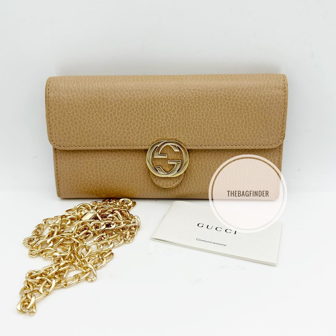 GG Logo Cream Flap, Luxury, Bags & Wallets on Carousell