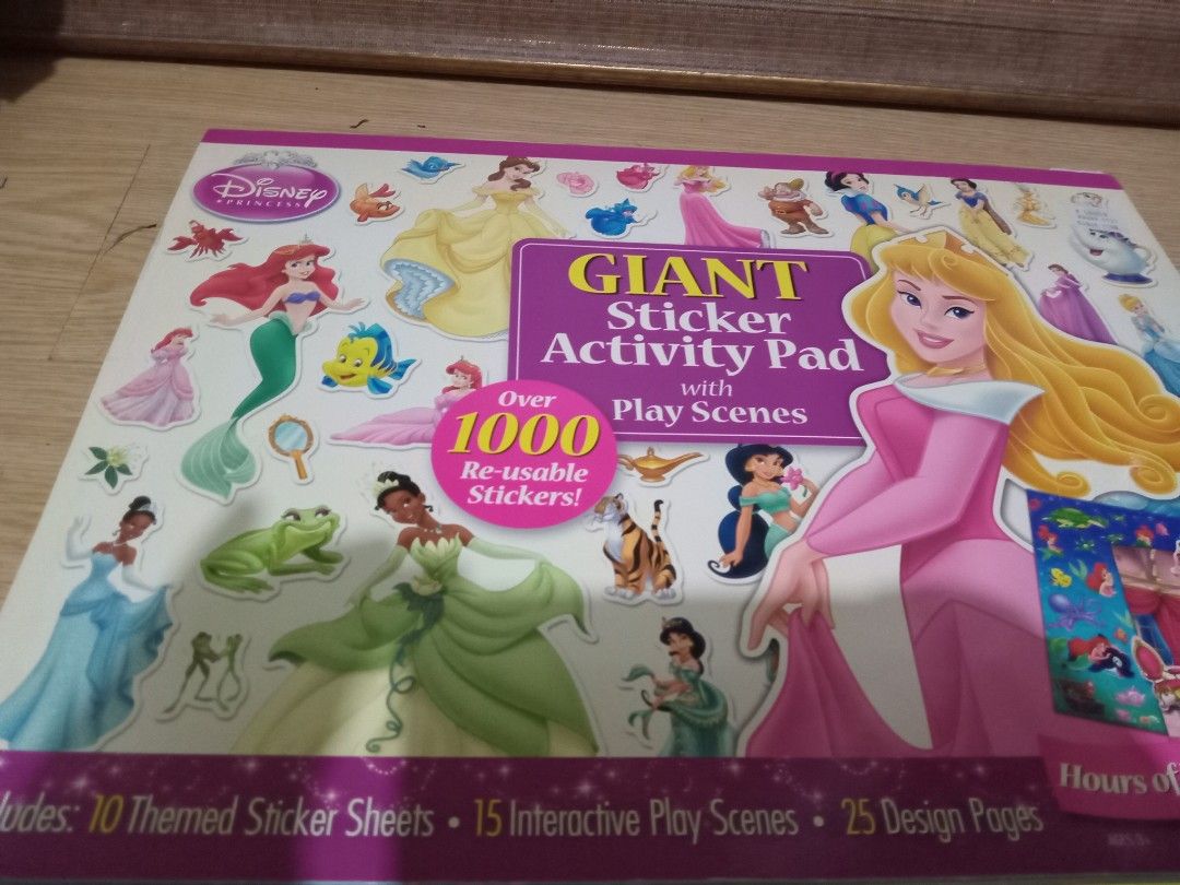 Giant Sticker Activity Pad. Disney Princess, Hobbies & Toys, Toys ...