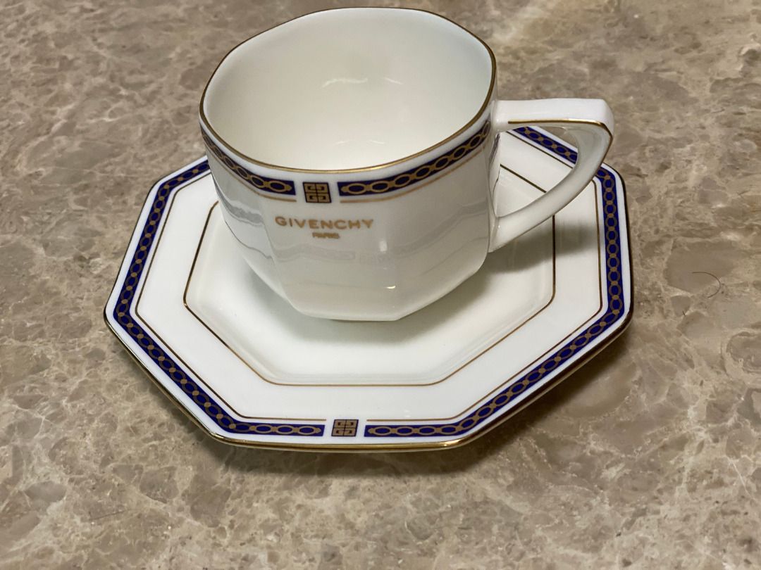 Givenchy cup and saucer bone china yamaka pair, Furniture & Home Living, Kitchenware & Tableware ...