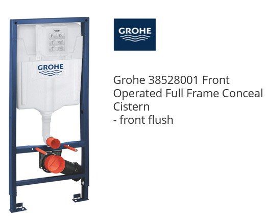Grohe 38528001 Front Operated Full Frame Conceal Cistern - front flush ...