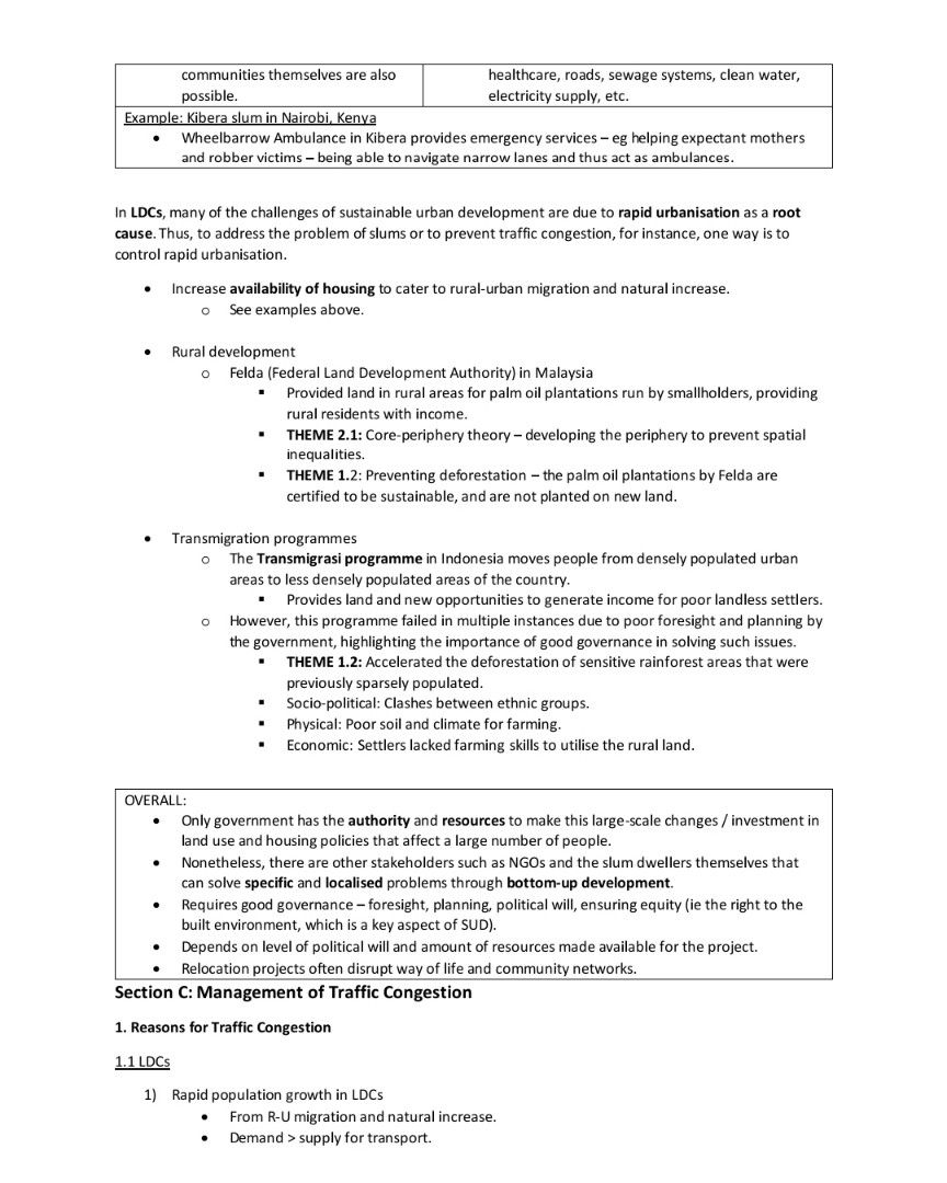 H2 Geography Notes (JC A Levels Geo Geog Humanities Essay DRQ RI, HCI ...