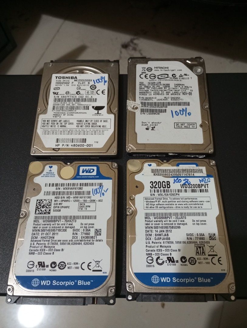 Hardisk HDD Laptop 2,5 inch 500gb DLL, Elektronik, Bagian Komputer & Aksesoris di Carousell