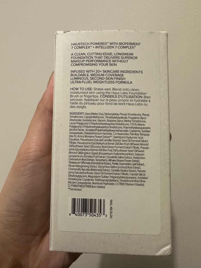 Haus Labs Triclone Skin Tech Foundation 040 Fair Neutral, Beauty ...