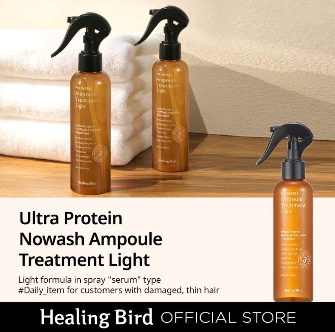[HEALING BIRD] ultra protein nowash ampoule treatment light, Beauty ...