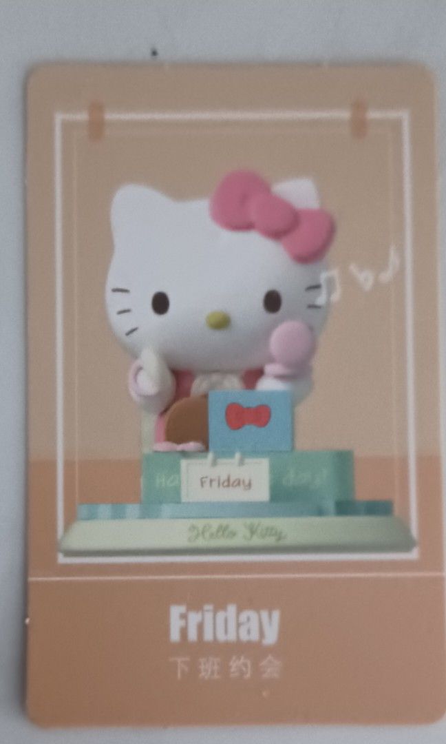 Hello Kitty lovely week Friday, Hobbies & Toys, Toys & Games on Carousell