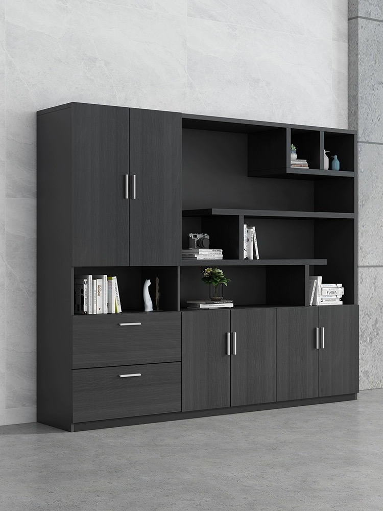 High-Quality Office File Cabinet & Bookcase Combo: Wooden Information ...