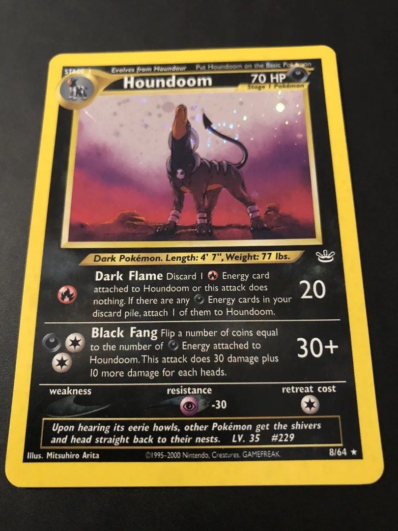Houndoom Neo revelation, Hobbies & Toys, Memorabilia & Collectibles ...