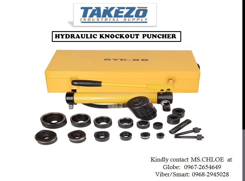 HYDRAULIC KNOCKOUT PUNCHER, Commercial & Industrial, Construction Tools & Equipment on Carousell