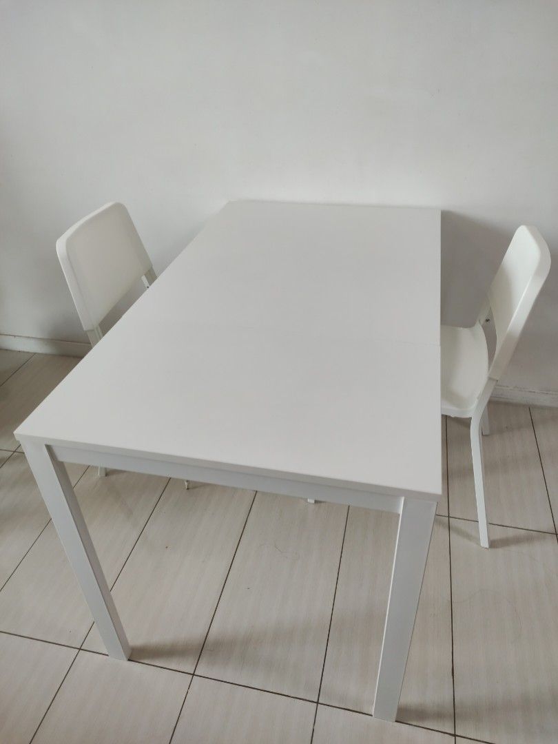 IKEA Extendable Table, Furniture & Home Living, Furniture, Tables ...