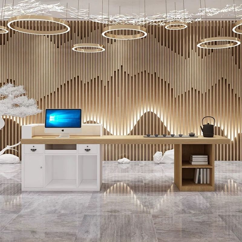 Imitation Marble Reception Counter: perfect for Cash Registers, Bars ...