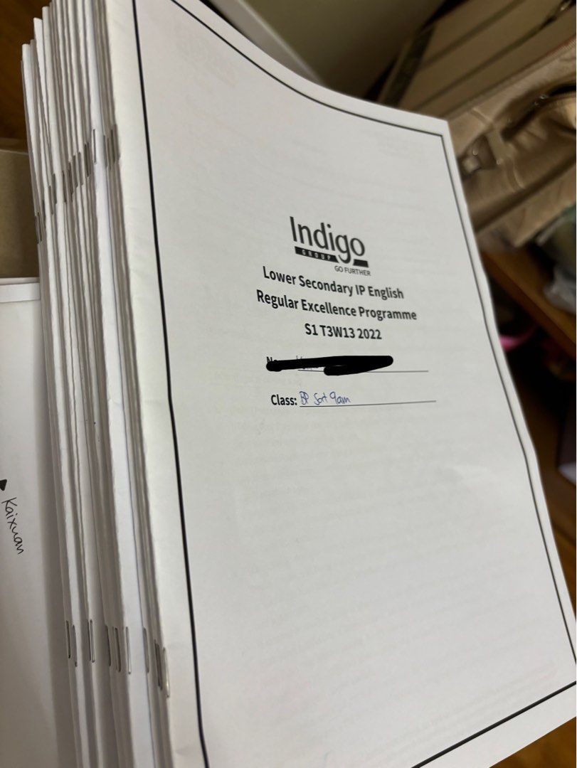 Sec 1/2 Indigo English Notes, Hobbies & Toys, Books & Magazines ...