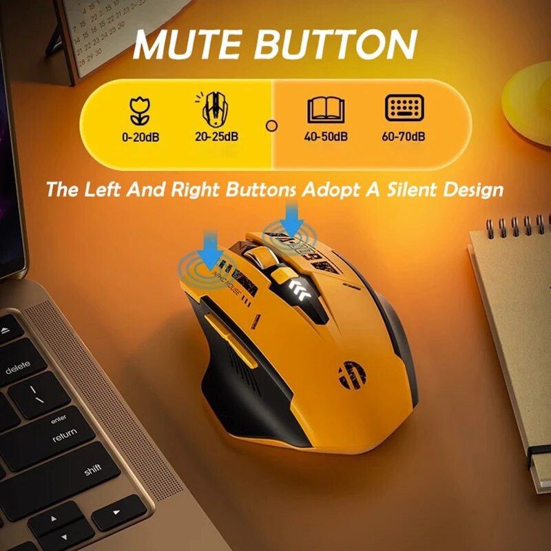 Inphic A9 Tri Mode Gaming Mouse Mechanical Wireless Bluetooth Mouse ...