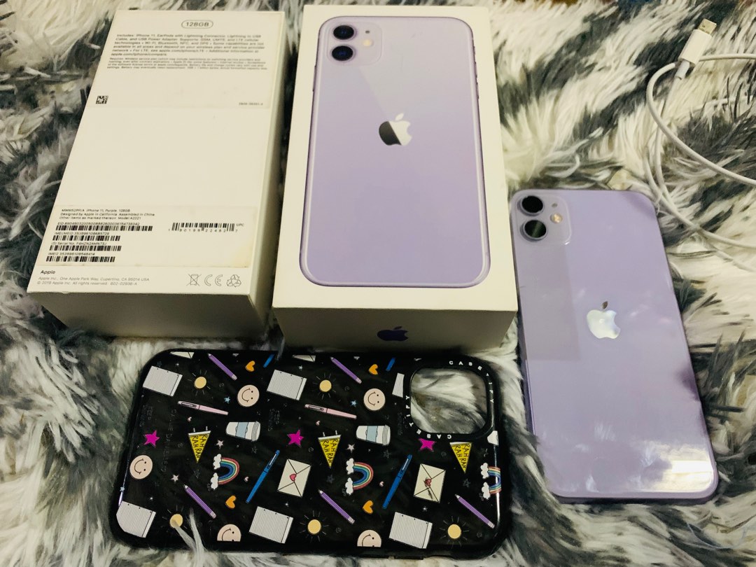 iphone 11 128gb openline (purple) with box same imei, Mobile Phones ...