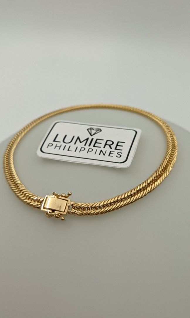 Japan Chain Bracelet W | 3.7MM | 18K | Japan Gold [K18] | Triple Lock ...