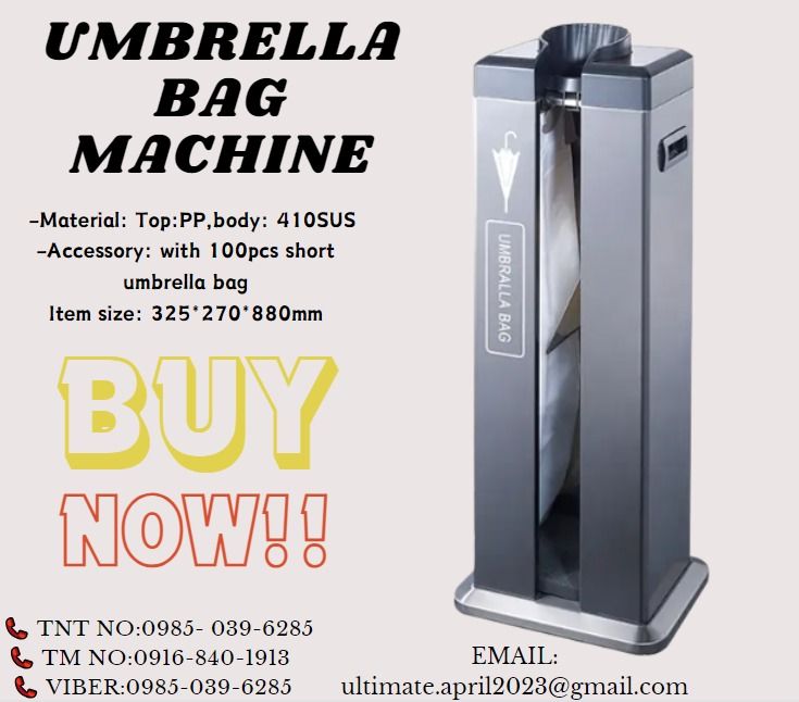 JET BLACK UMBRELLA BAG MACHINE, Looking For on Carousell