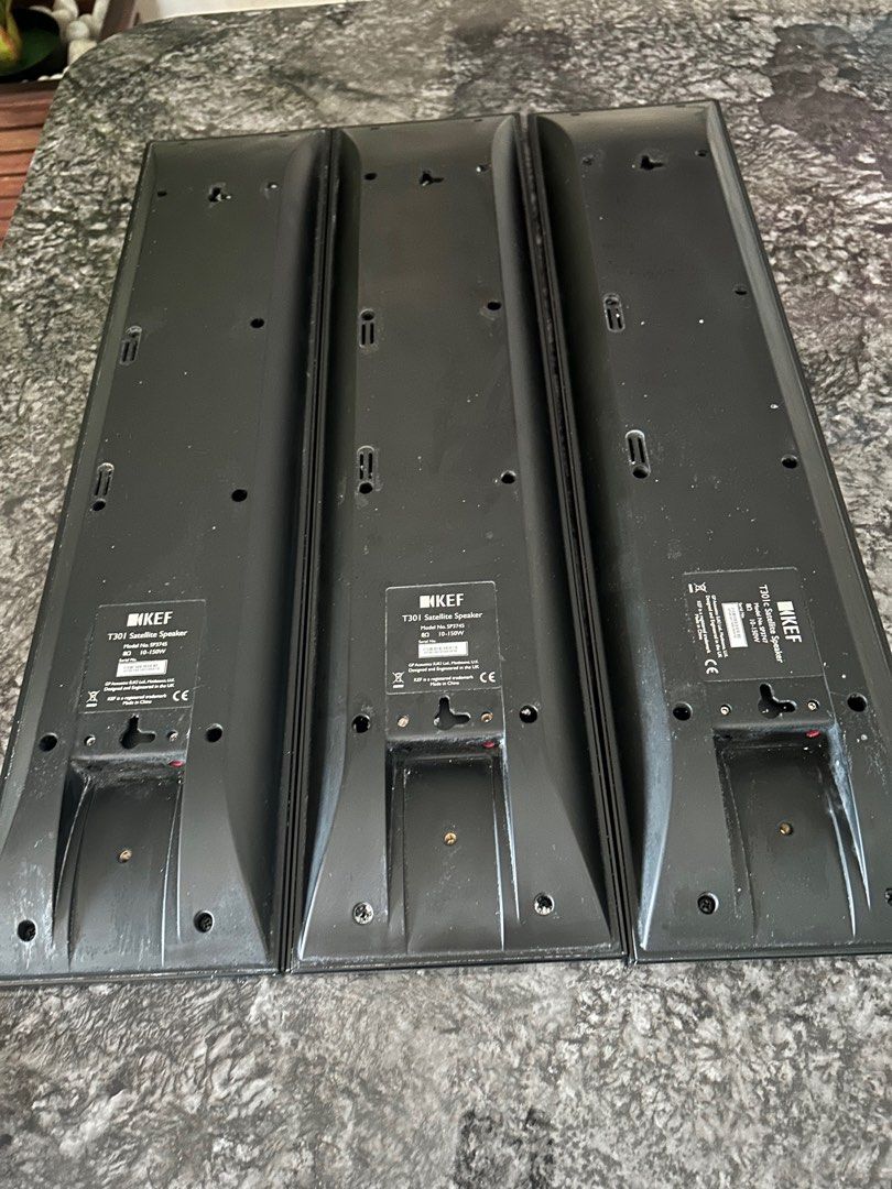 Kef T301 satellite speakers black, Audio, Soundbars, Speakers ...