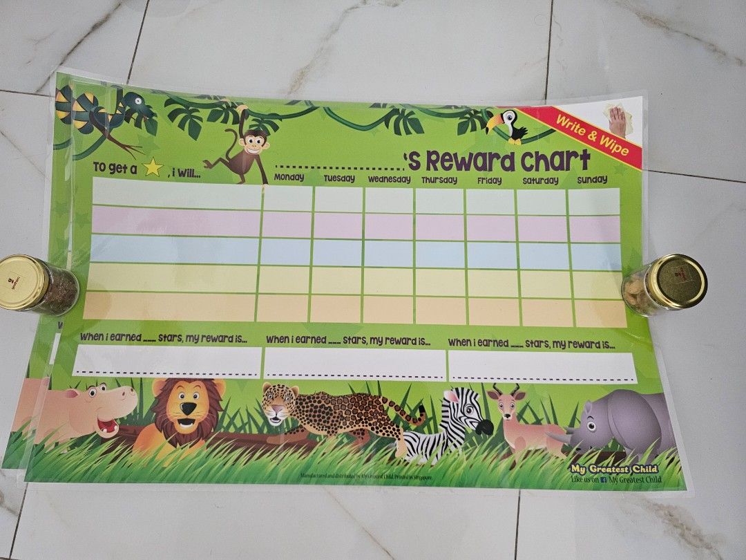 Kids reward chart, Hobbies & Toys, Stationery & Craft, Other Stationery ...