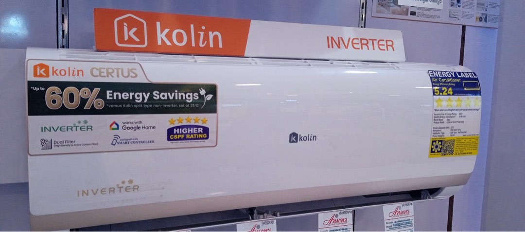 KOLIN SPLIT TYPE INVERTER AIRCON, TV & Home Appliances, Air ...