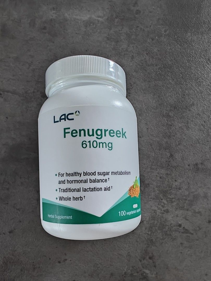 LAC Fenugreek Capsules, Health & Nutrition, Health Supplements ...