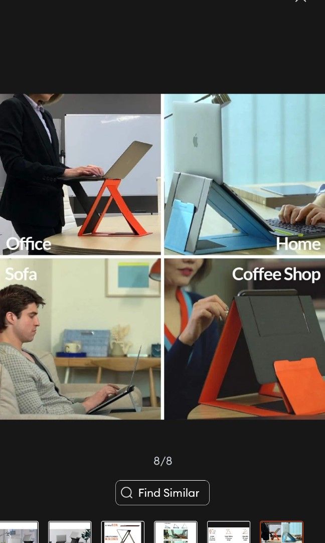 Laptop stand MOFT Z Foldable 5-in-1 Sit-Stand Laptop Desk, Computers ...