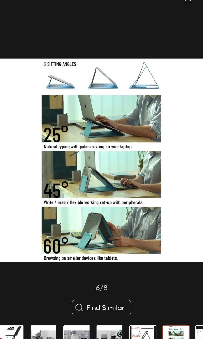 Laptop stand MOFT Z Foldable 5-in-1 Sit-Stand Laptop Desk, Computers ...