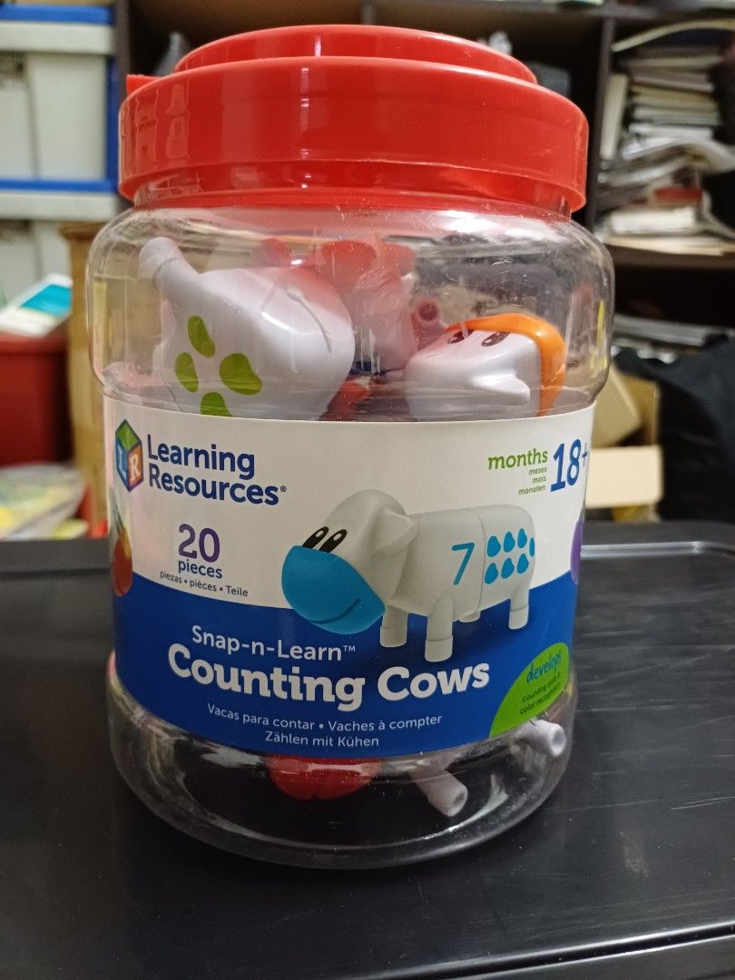 Learning resources cows counting number baby learn snap and hand coordination, Hobbies & Toys ...