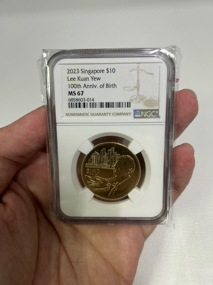 Lee Kuan Yew NGC MS 67 coin, Hobbies & Toys, Memorabilia & Collectibles, Currency on Carousell