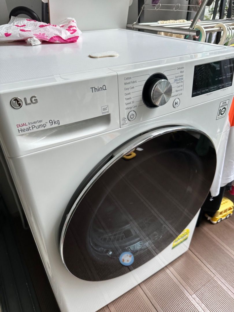 LG 9Kg Dryer Heat Pump Dual Inverter, TV & Home Appliances, Washing ...