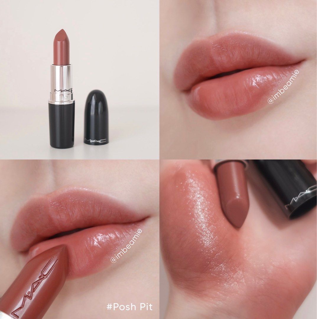 MAC Lustreglass Lipstick in Posh Pit, Beauty & Personal Care, Face ...