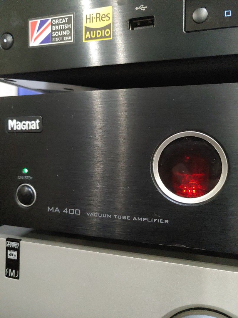 Magnat MA400 Vacuum Tube Integrated Amplifier with Phono Input, 32 ...