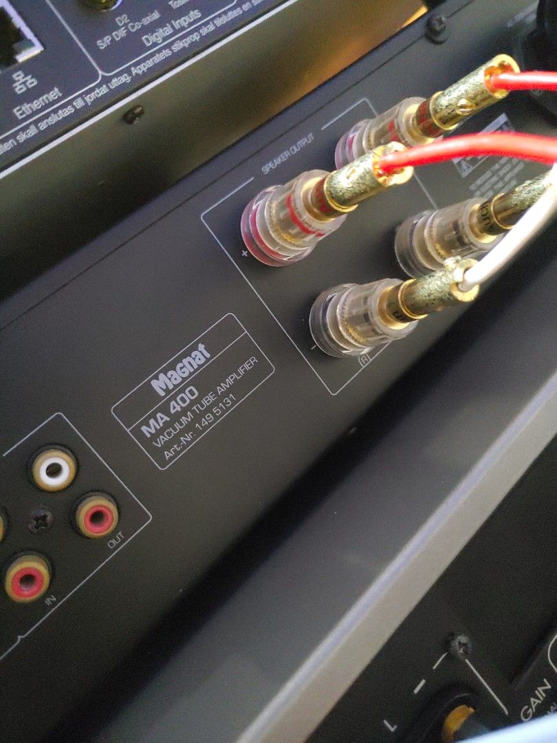 Magnat MA400 Vacuum Tube Integrated Amplifier with Phono Input, 32 ...