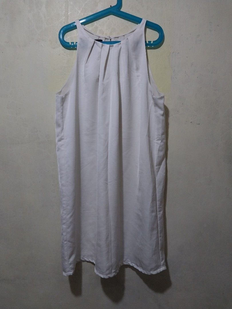 Mango white silk satin dress, Women's Fashion, Dresses & Sets, Dresses on Carousell