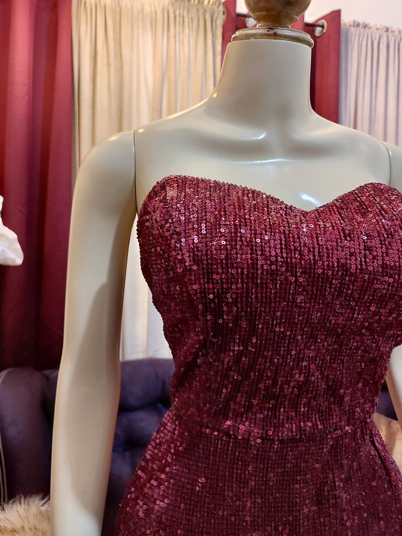 Miss ord sequins Gown, Women's Fashion, Dresses & Sets, Evening dresses ...