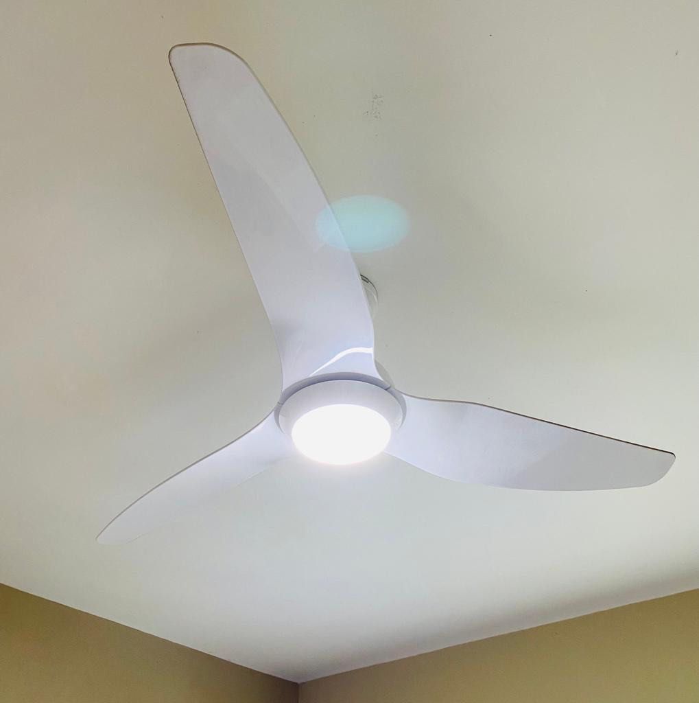 Mistral Ceiling Fan with light and remote, Furniture & Home Living ...