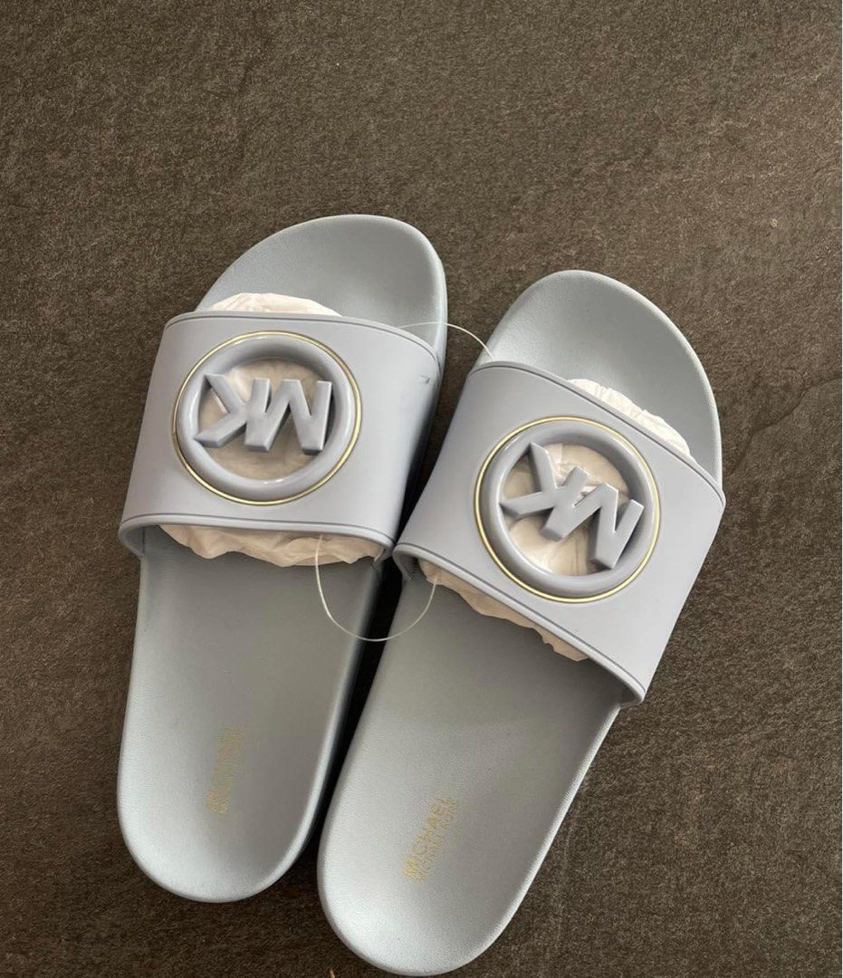 MK Slides, Women's Fashion, Footwear, Slippers and slides on Carousell