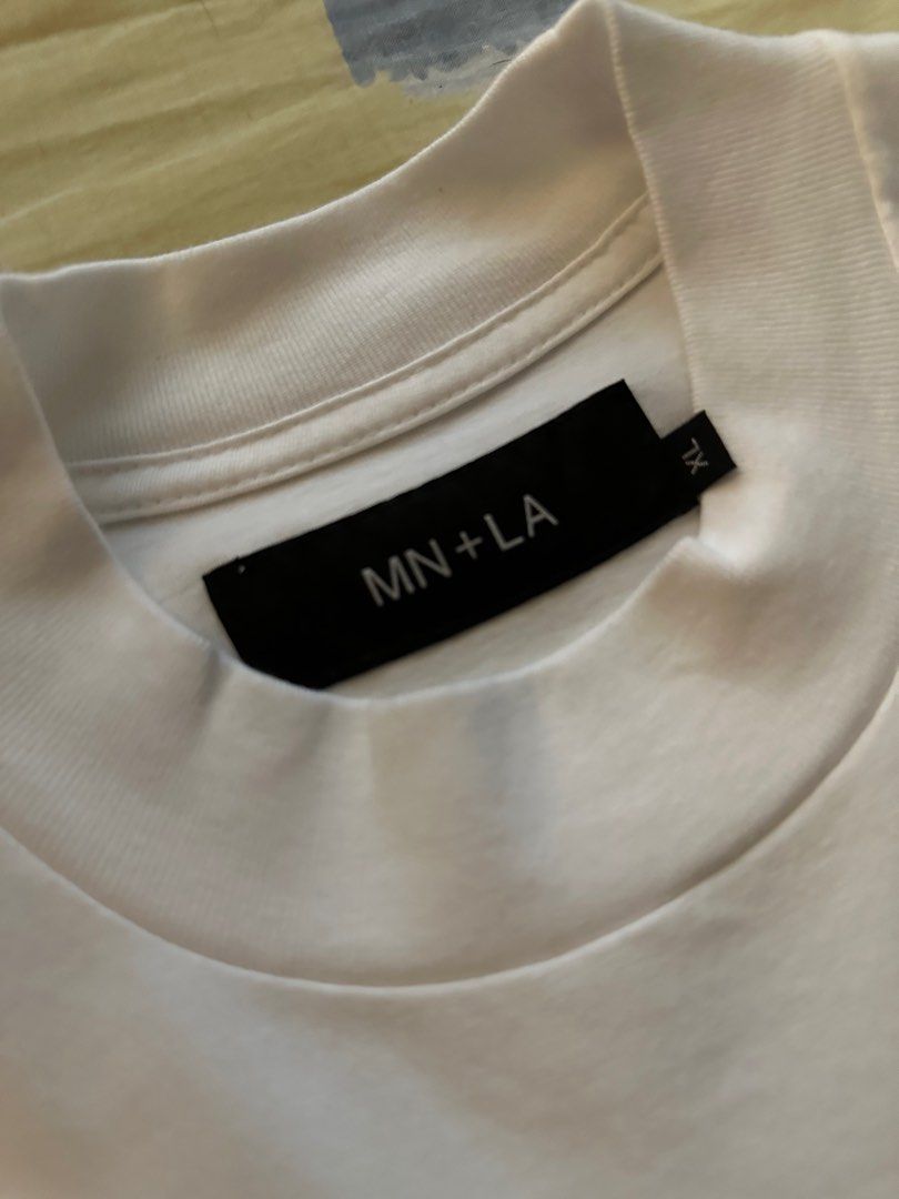 MN+LA White blank tee, Men's Fashion, Tops & Sets, Tshirts & Polo Shirts on Carousell