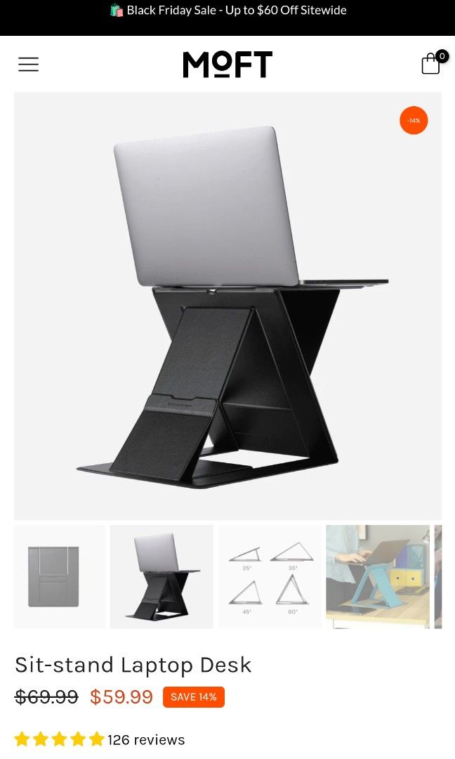 MOFT Sit-Stand Laptop Desk, Computers & Tech, Parts & Accessories, Other Accessories on Carousell