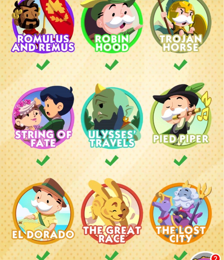 Monopoly Go Stickers, Hobbies & Toys, Toys & Games on Carousell