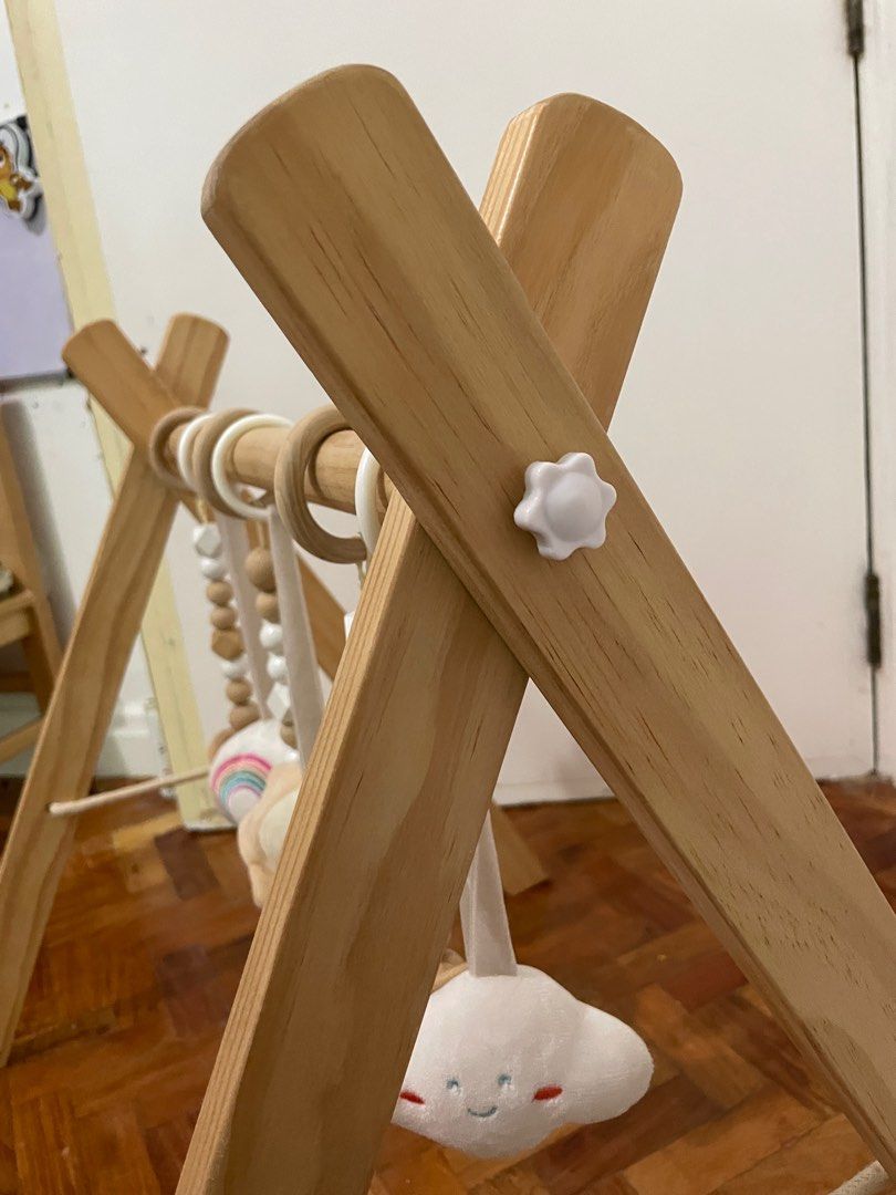 Montessori Wooden Play Gym, Babies & Kids, Baby Nursery & Kids ...