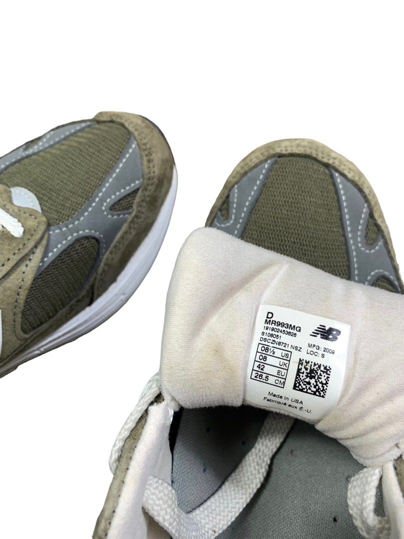 New Balance 993 Military Green (Heritage), Men's Fashion, Footwear ...