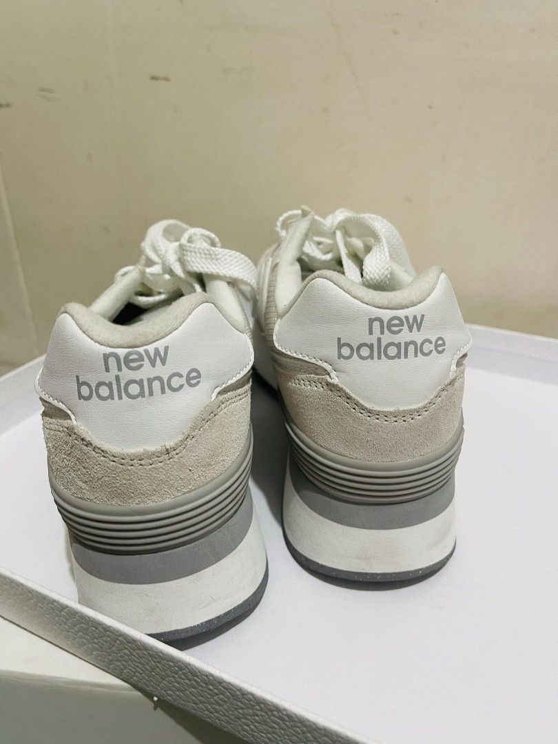 NEW BALANCE Platform White Shoes, Women's Fashion, Footwear, Sneakers ...
